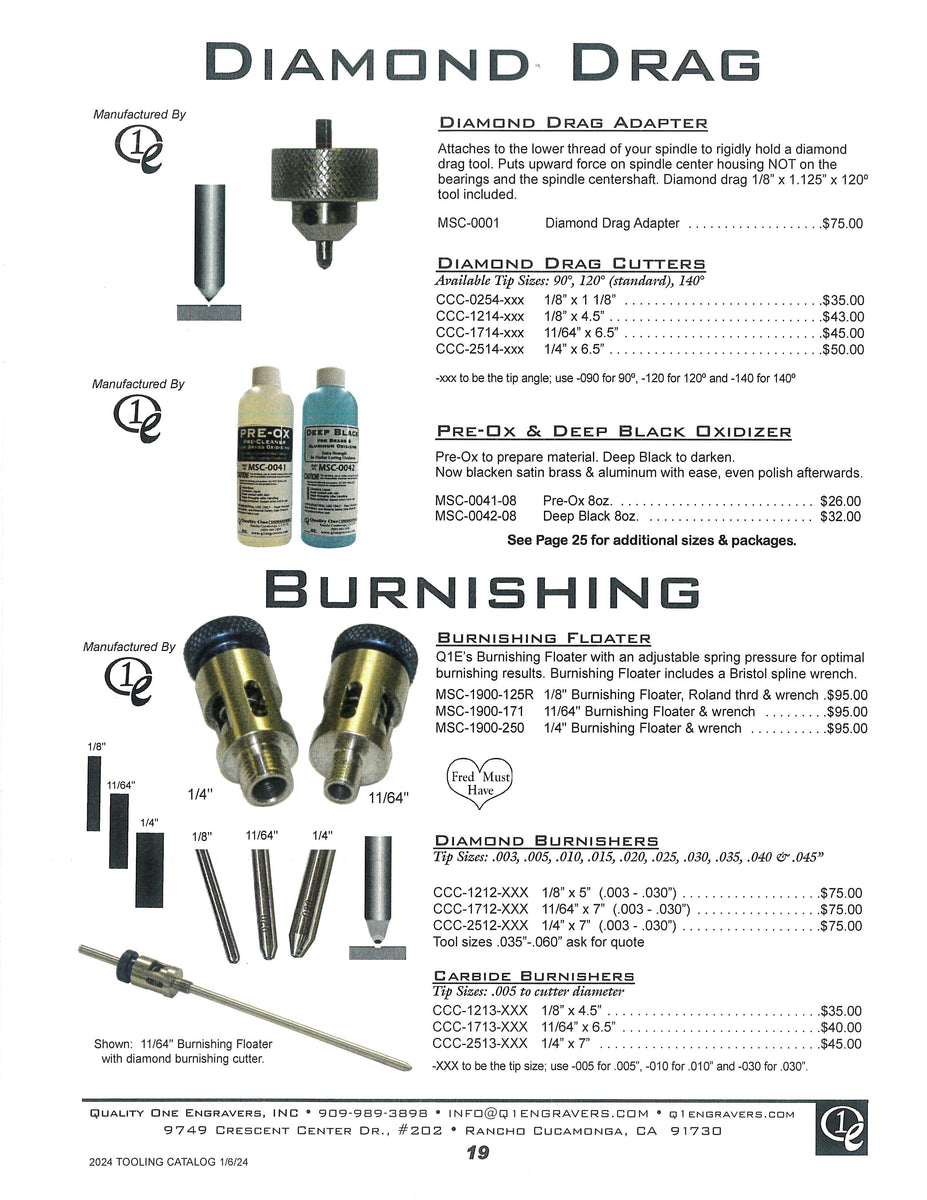 PDF File Diamond Drag and Diamond Burnishing Flyer 2024 – Quality One ...
