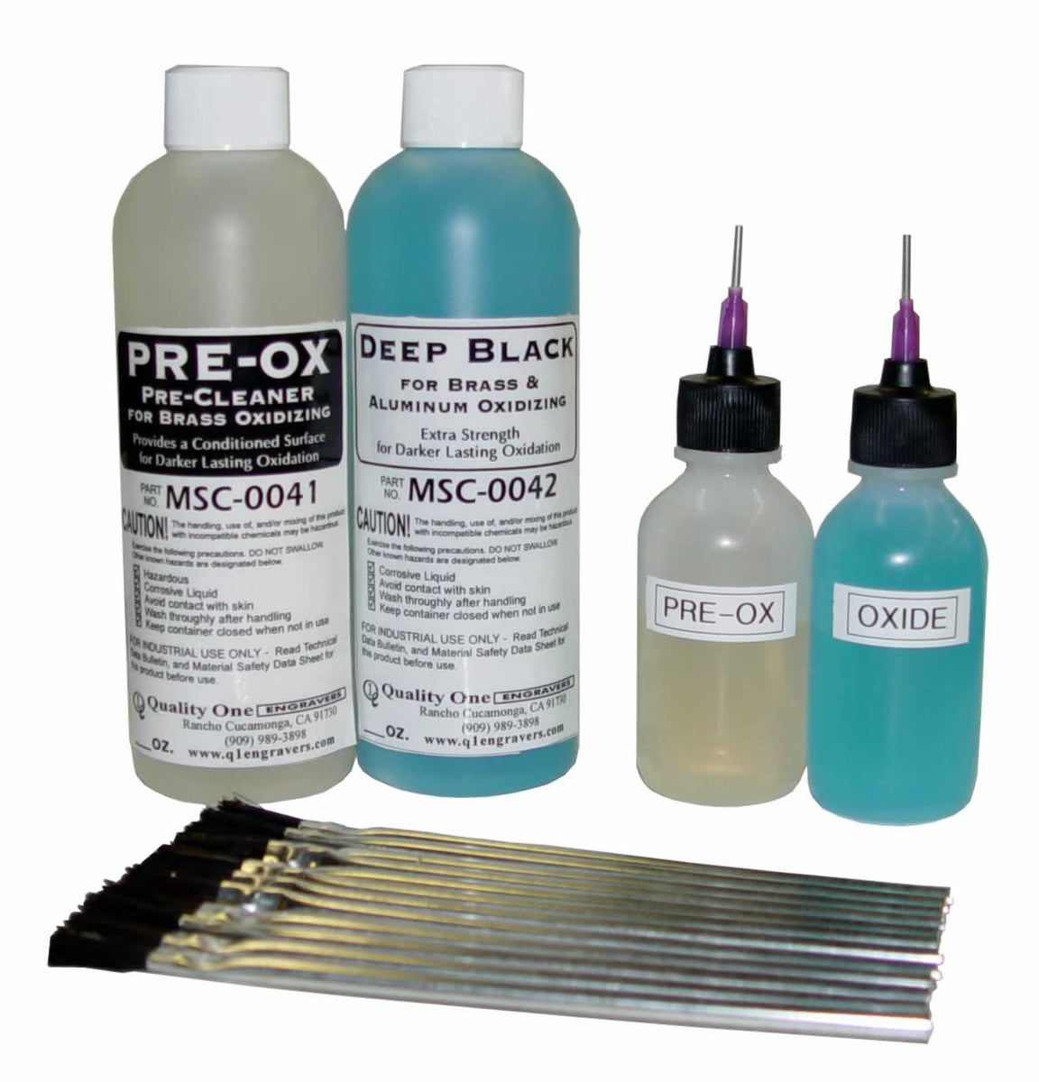 MSC-0043 Oxidation Solution Kit – Quality One Engravers, INC